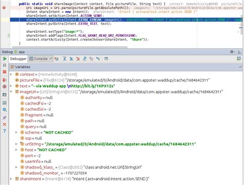 Android Intent Sharing Image On Whatsapp Broken After Recent Update