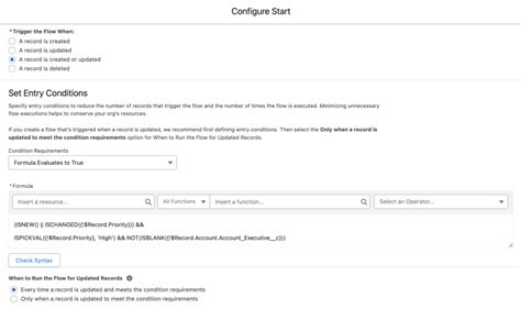 using flow to auto follow records salesforce time