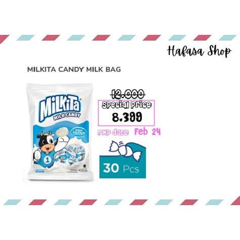 Jual Milkita Milk Candy Bag Isi 30 Pcs Shopee Indonesia