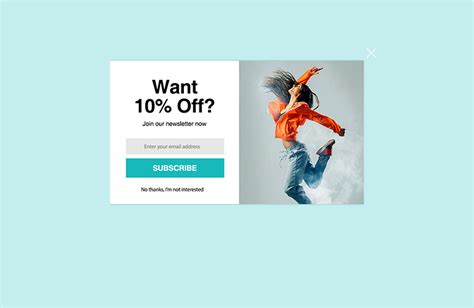 Email Subscription Popup Template — Dynamic Yield