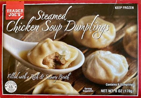 Trader Joes Steamed Chicken Soup Dumplings Review Club Trader Joes