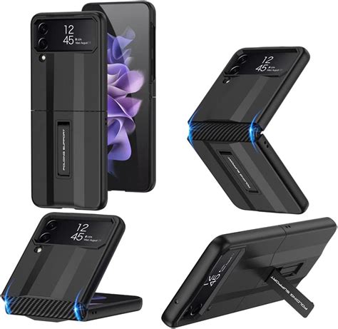 Liuzihan Coque Pour Samsung Galaxy Z Flip 4 Charnière Monobloc Avec