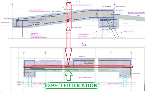 wrong rebar elevation or missing rebars in section view in revit