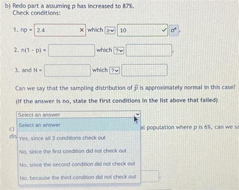 Solved D Redo Part C Assuming The Population Only Has 5576