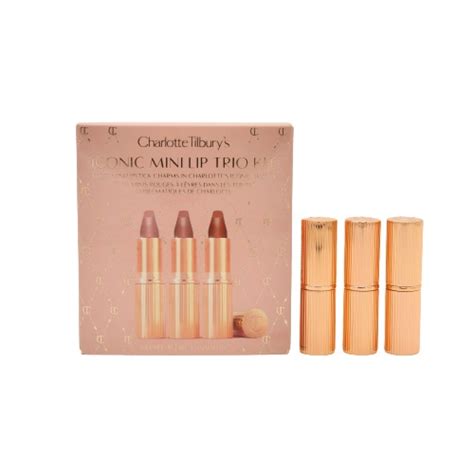 CHARLOTTE TILBURY Iconic Mini Lip Trio Kit 3 X 1 5g Pillow Talk Walk