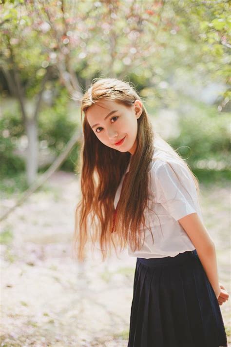 大學校花回憶高中生活校園制服寫真 每日頭條