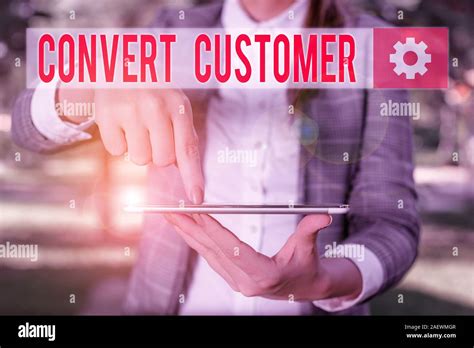 Handwriting Text Writing Convert Customer Conceptual Photo The Percentage Of Visitors Who Take