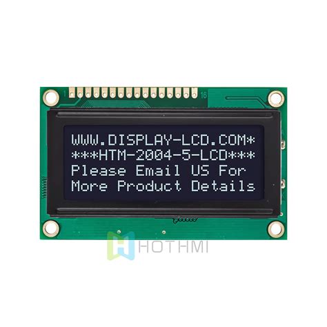 4x20 字符 Lcd模组 Dfstn 单色显示屏 带白色背光 黑底白字 50v Arduino St7066u