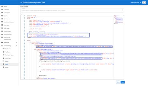 tenant or application specific view customizations