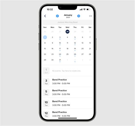 setting up recurring events