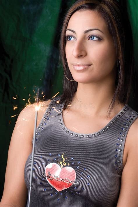 Fashion Model Spark Stock Image Image Of Person Breast 2907187