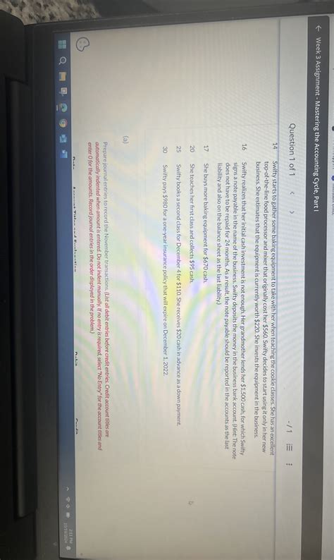 Solved Week 3 ﻿assignment ﻿mastering The Accounting Cycle