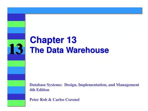Ppt Chapter 13 The Data Warehouse Powerpoint Presentation Free