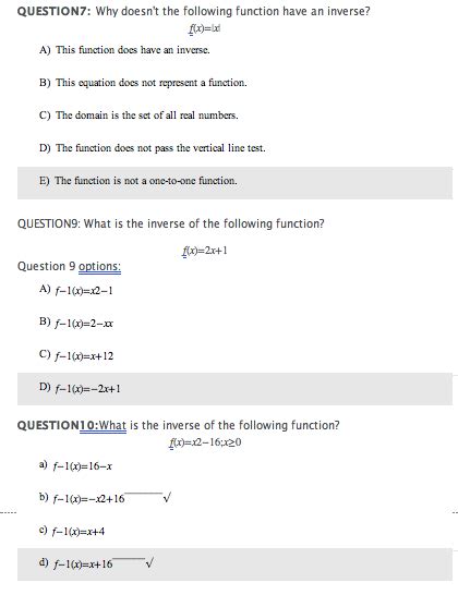 Solved Question7 Why Doesnt The Following Function Have An