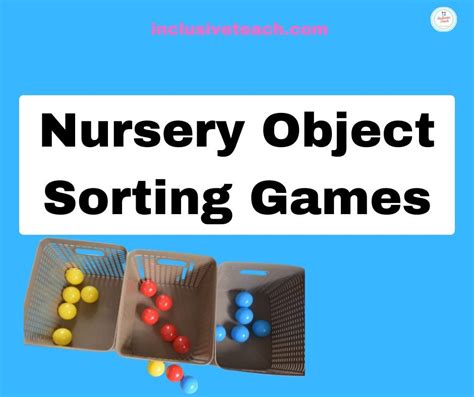 Nursery Object Sorting Games Asha Modern School