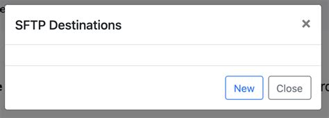 sftp report delivery help centre