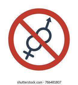 No Sex Sign On White Background Stock Vector Royalty Free 786481807 Shutterstock