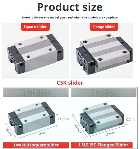 csk linear guide slider linear motion slider cnc machine tool