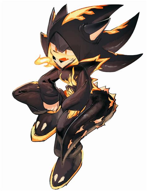 Shadow The Hedgehog And Burning Godzilla Sonic And 1 More Drawn By