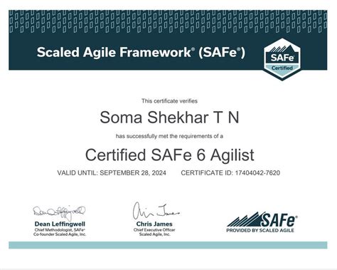 Soma Shekhar On Linkedin Safeagilist Leadingsafe Agileleadership