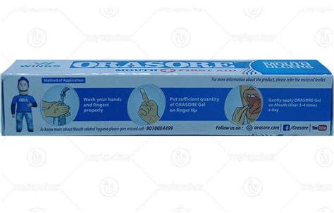 Orasore Mouth Ulcer Relief Gel Uses Price Dosage Side Effects