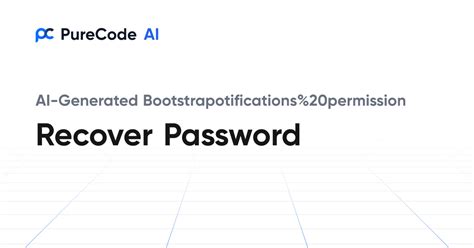 build great bootstrapotifications 20permission recover password