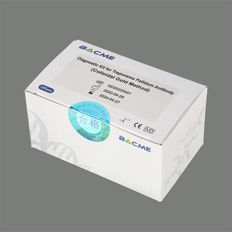 Rapid Test One Step Syphilis Test Kits Treponema Pallidum China