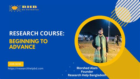 Research Course Beginning To Advance Batch 26 Rhb Courses