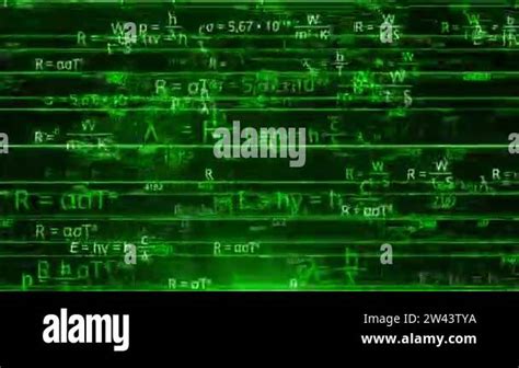 Many Of Mathematical Formulas In Matrix Animation Matrix Network With