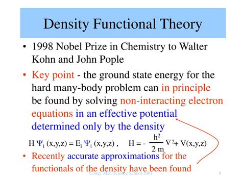 PPT Electrons In Materials Density Functional Theory Richard M Martin PowerPoint Presentation