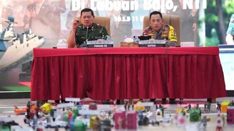TNI Polri Gelar Tactical Floor Game Pengamanan KTT ASEAN Di Labuan Bajo