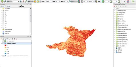 altered values of geotiff after vector extraction qgis geographic