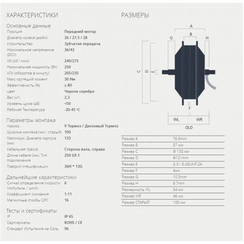 Двигатель Bafang H400 Fm G311 250 V D для переднего колеса велосипеда