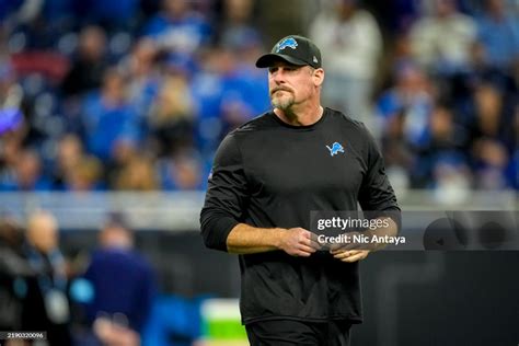 Head Coach Dan Campbell Of The Detroit Lions Looks On Against The