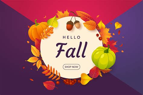 타락 한 빨간 오렌지 잎 도토리 로완 열매와 잘 익은 호박의 다채로운 배경가가되는 가을 배너 디자인 떨어지는 단풍이있는 가을 그림 계절디자인을 위한 장식프레임 가을에 대한