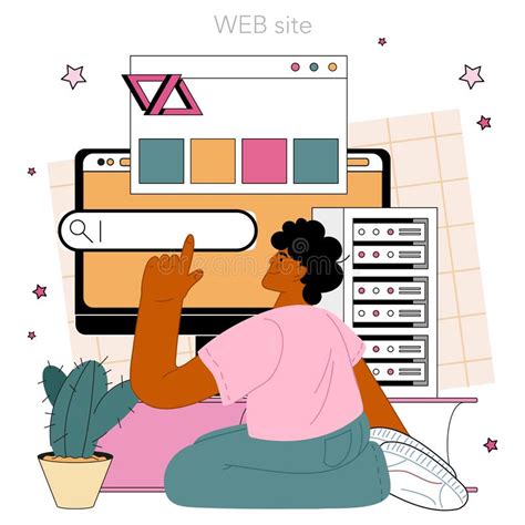 Website Technical Support Online Service Or Platform Web Page Stock