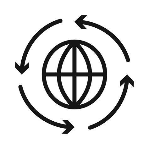 Globalization Icon Black Line Art 47743927 Vector Art At Vecteezy
