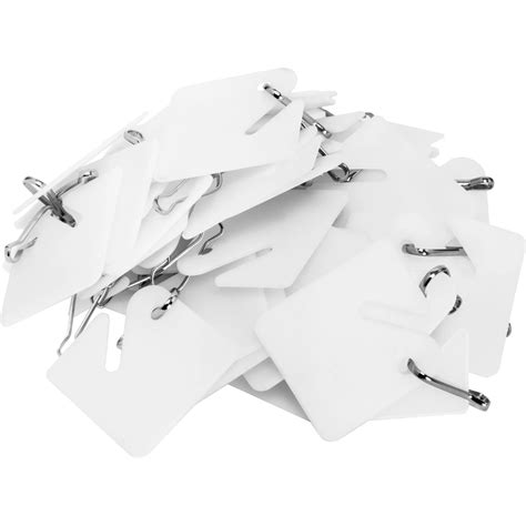 White Key Tags For Key Cabinets 50 Count Af13488 Barska