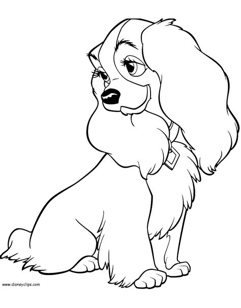 Lady And The Tramp Coloring Pages Free