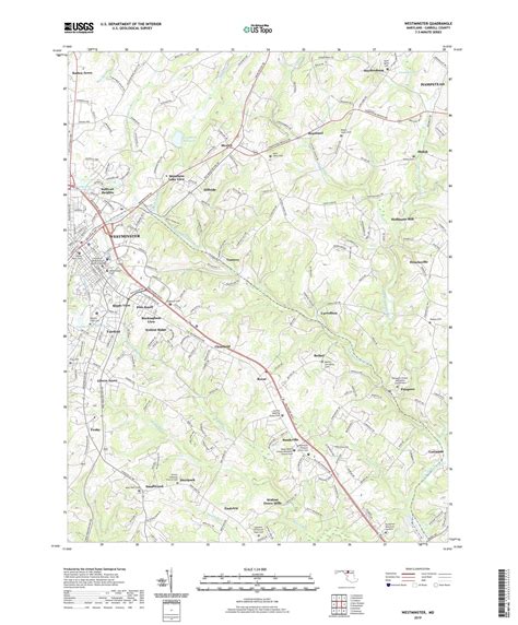 Westminster Maryland Us Topo Map Mytopo Map Store
