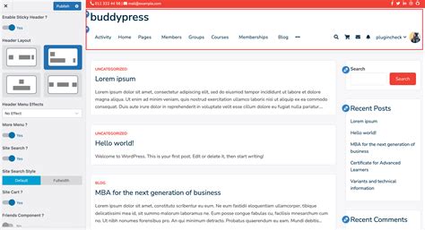 site header wbcom designs docs