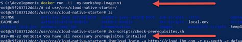 Definition Of A Dockerfile To Use Bash Scripts On A Windows Machine For Our Cloud Native