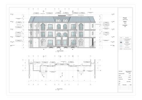 Classic Elevation Shop Drawing Behance