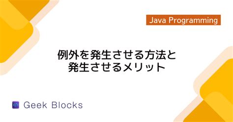 Java 例外発生時のメッセージを取得する方法