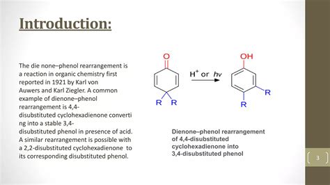 Dienone Phenol Rearrangement Reaction Pptx