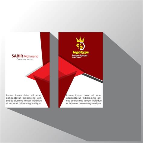 Premium Vector Creative And Professional Business Card Template Design