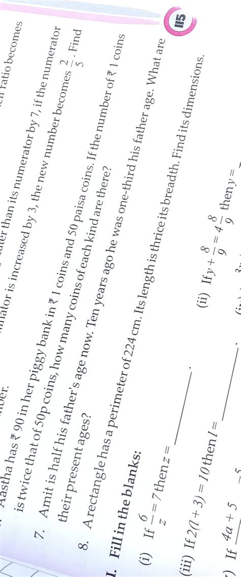 Increased By 3 The New Number By If The Numerator Is Twice That Of 50 P