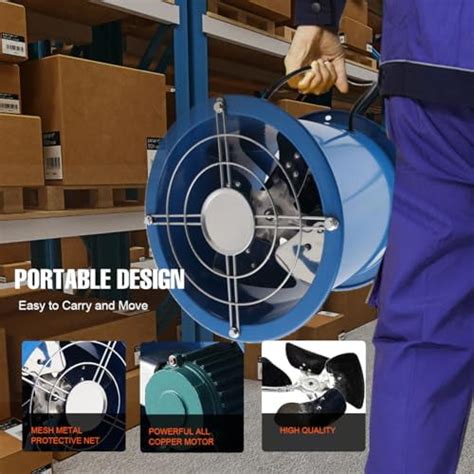10 Axial Fan Cylinder Pipe Explosion Proof Spray Booth Paint Utility