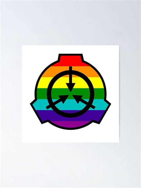 Scp Lgbt Pride Logo 7 Stripe Version Poster By Gillytheghillie