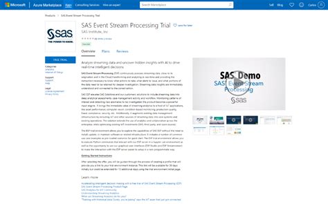 Solved Requesting The Sas Event Stream Processing Trial Environment